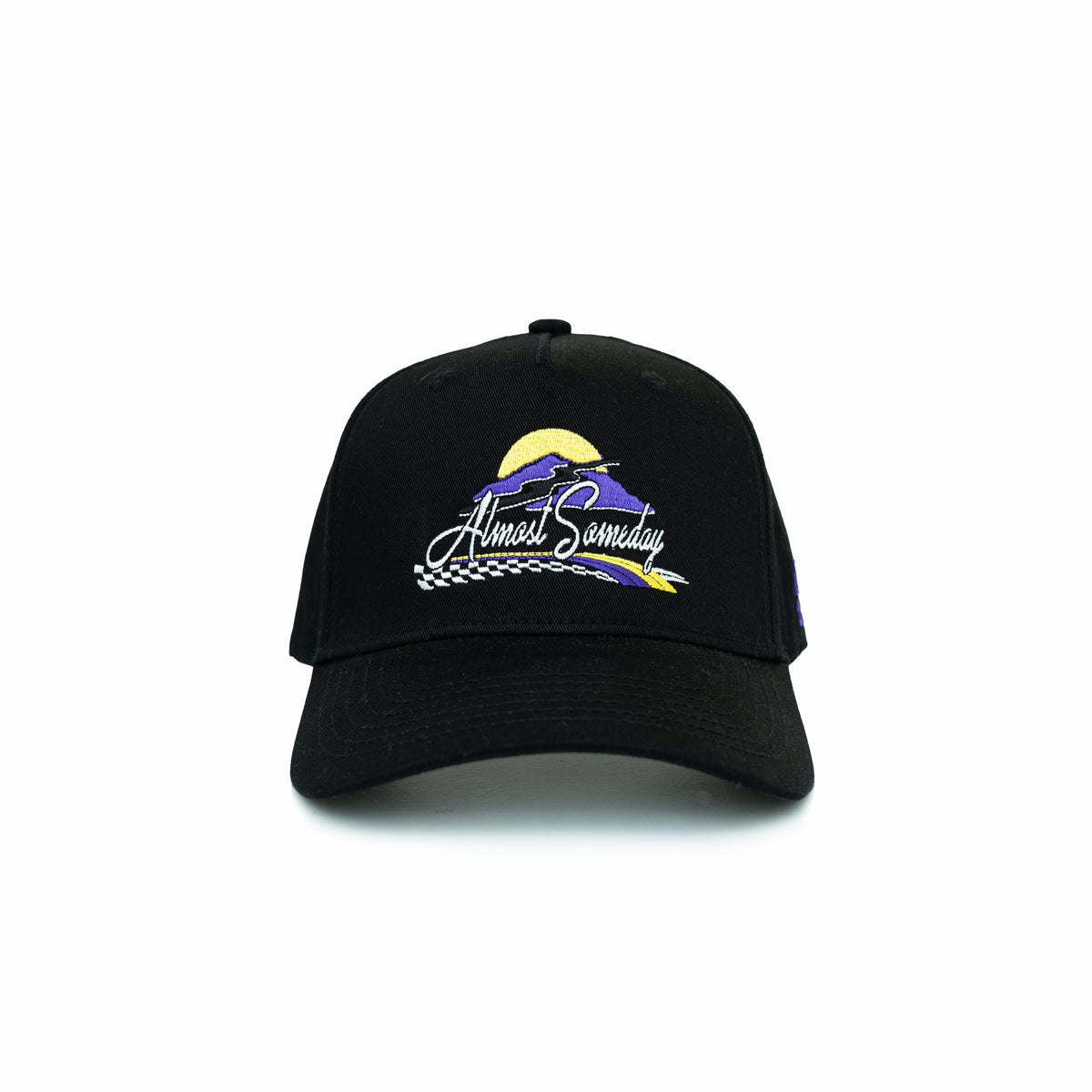 Peak Snapback Hat (Black) – ALMOST SOMEDAY