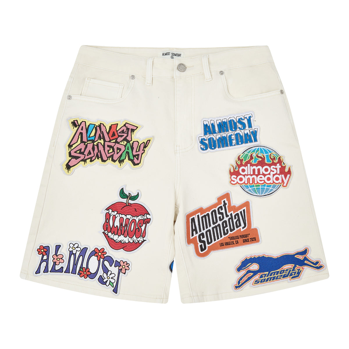 Hendrix Denim Jorts - Cream – ALMOST SOMEDAY
